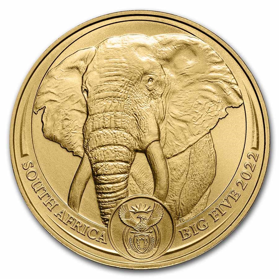 2022 Elephant 1 ounce gullmynt